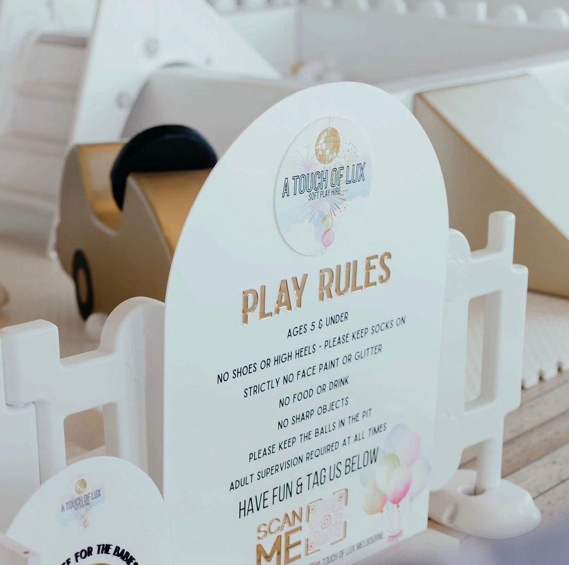 Jumping Castle Soft Play - Play Rules Sign – Serendipity Design Corner