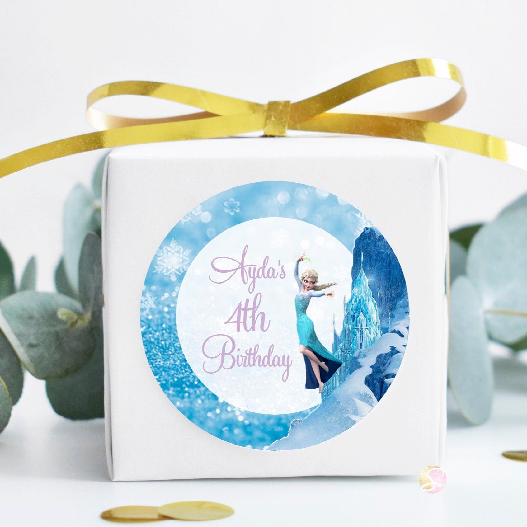 Frozen Birthday Party Stickers – Serendipity Design Corner