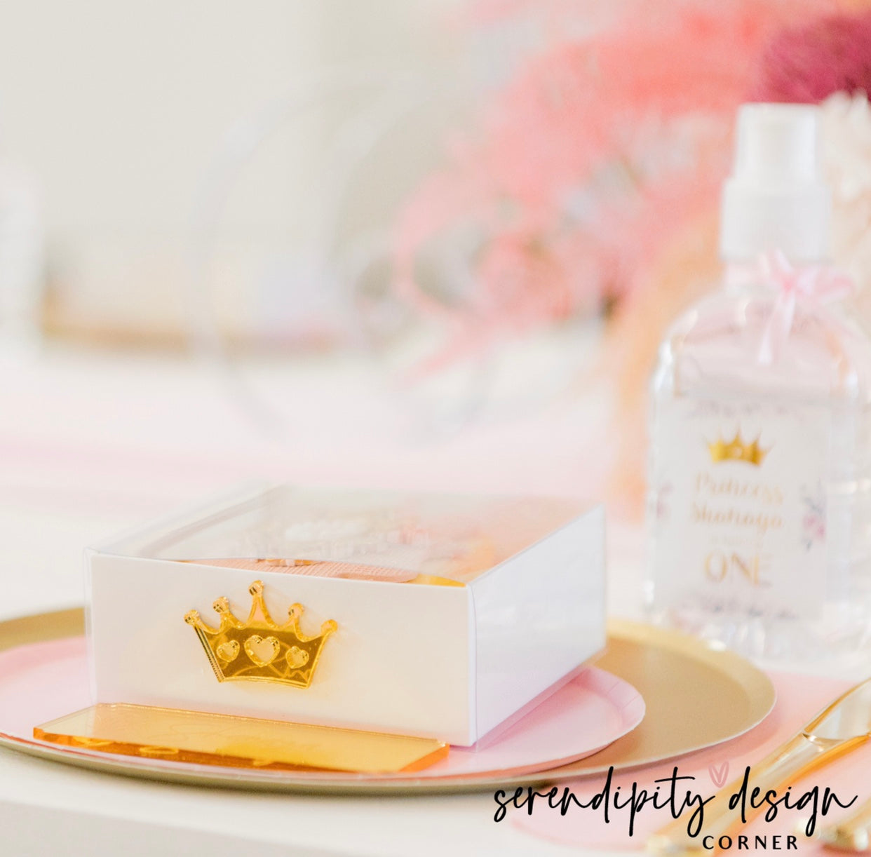 Princess Crown Theme Acrylic Tag – Serendipity Design Corner