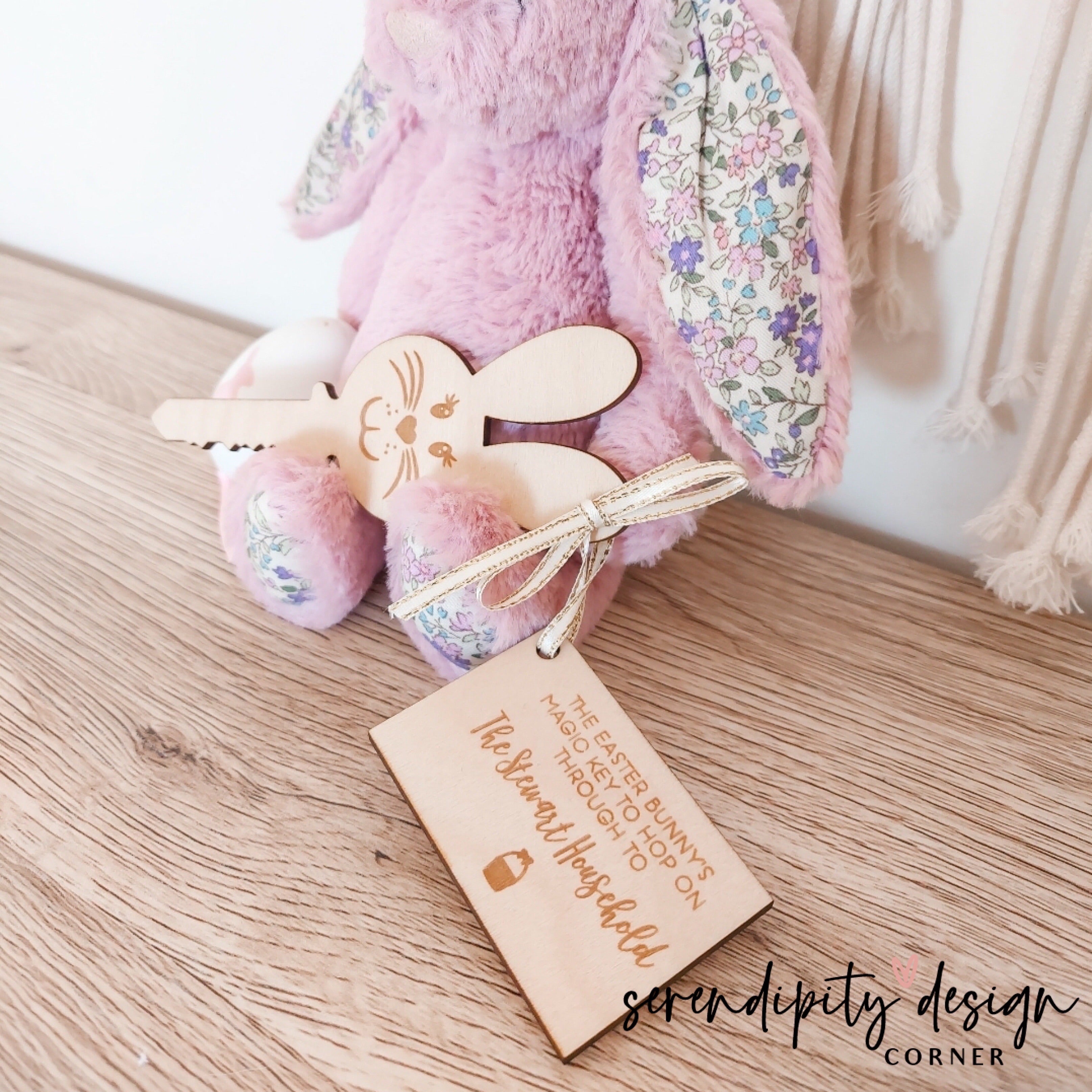 Personalised Easter Bunny Magic Key – Serendipity Design Corner