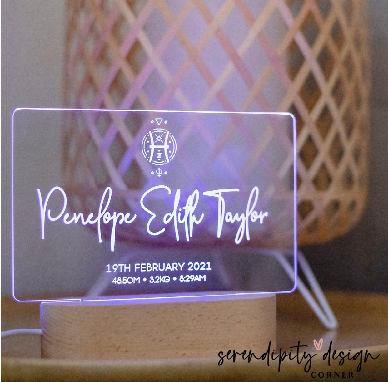 Personalised Zodiac Star Sign Night Light (LED) – Serendipity Design Corner