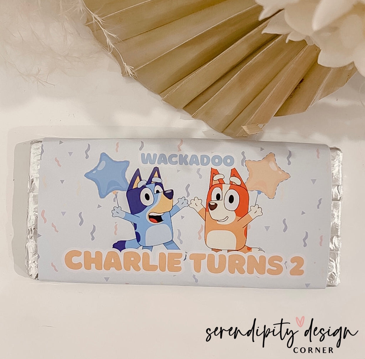 Bluey Chocolate Wrappers – Serendipity Design Corner