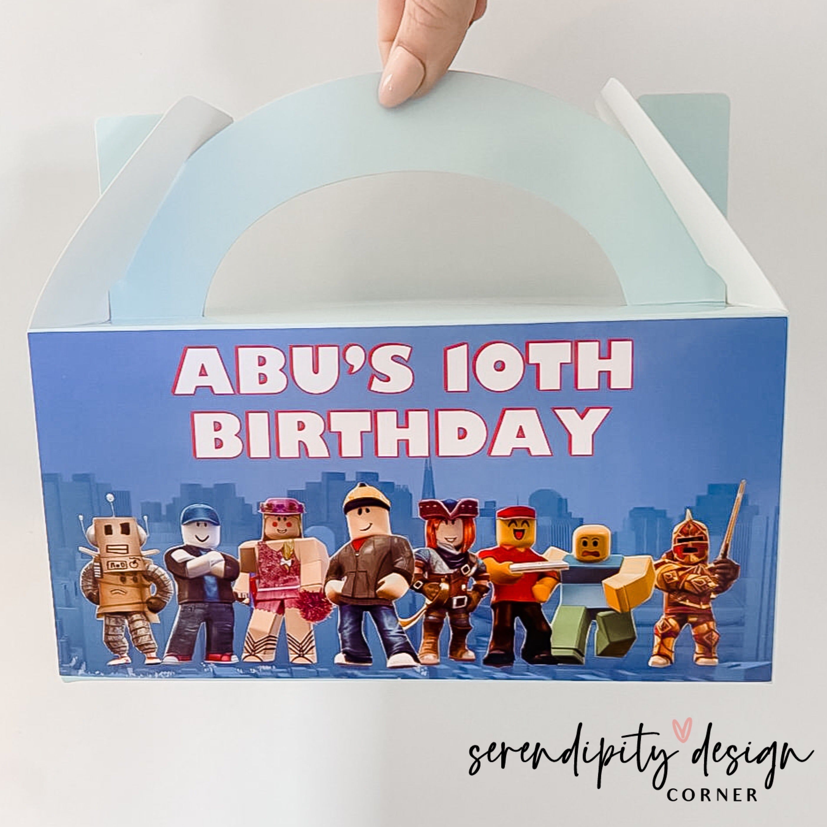 Roblox Party Treat Favour Boxes – Serendipity Design Corner