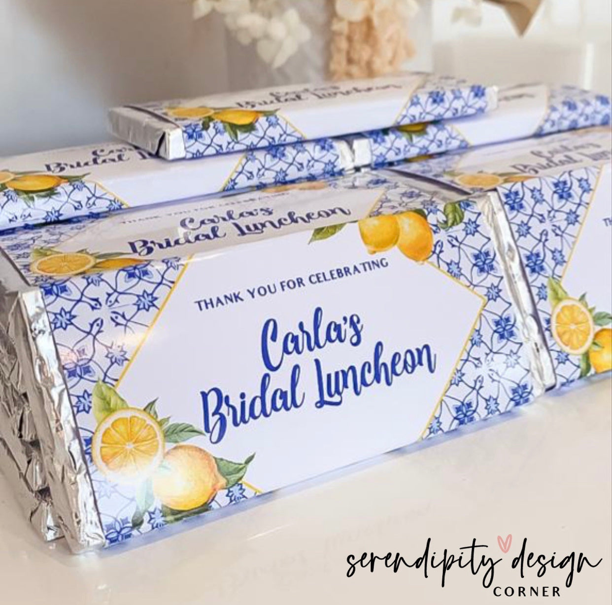 Lemon Italian Capri Chocolate Wrappers – Serendipity Design Corner